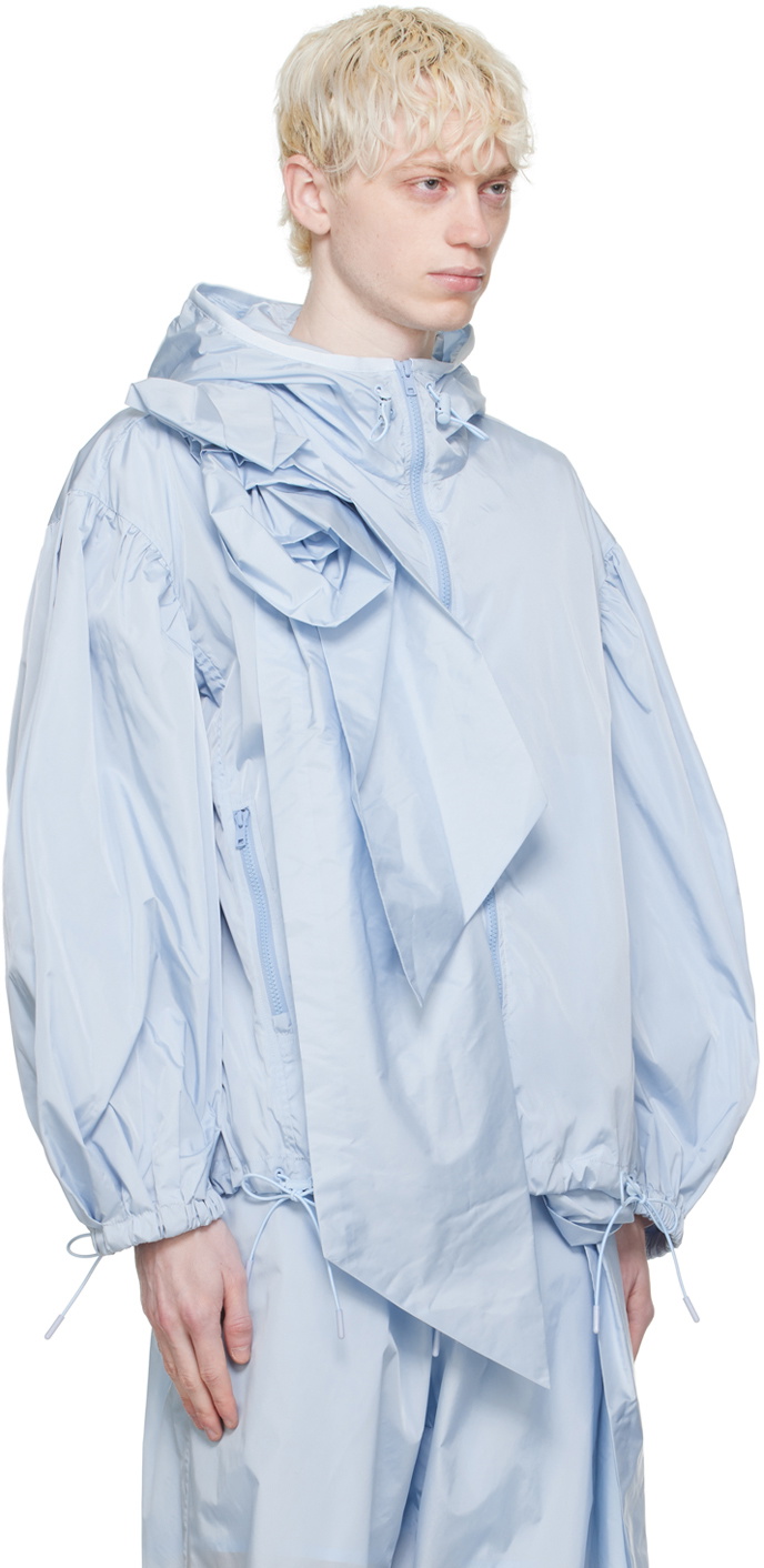 Simone Rocha Blue Pressed Rose Jacket Simone Rocha