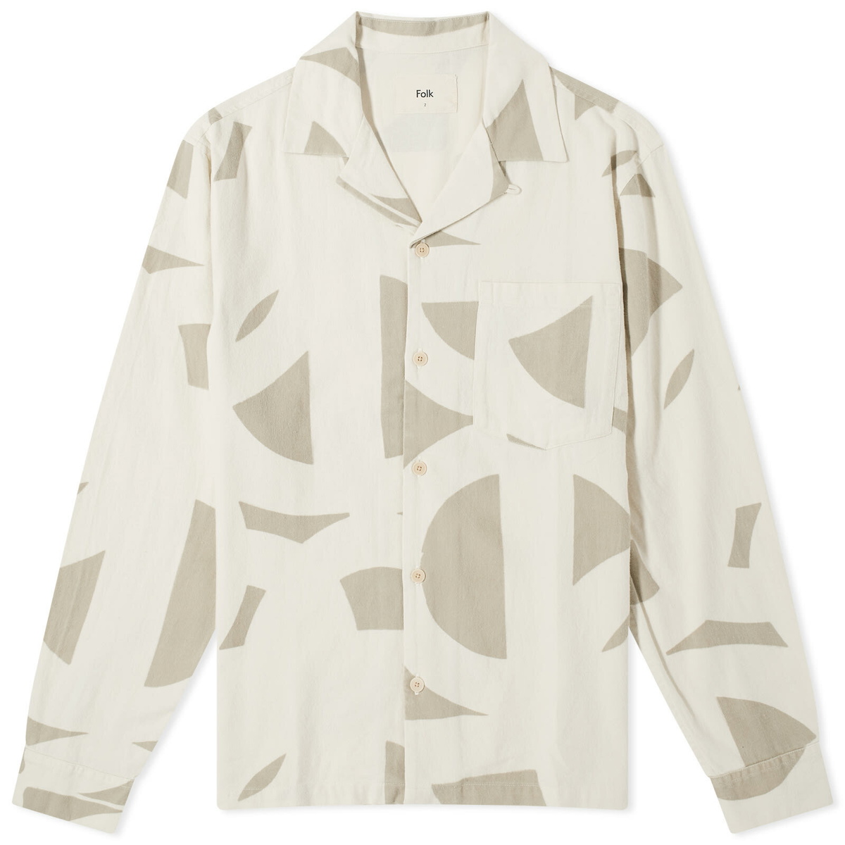Folk Men's Link Print Shirt in Link Print Light Folk
