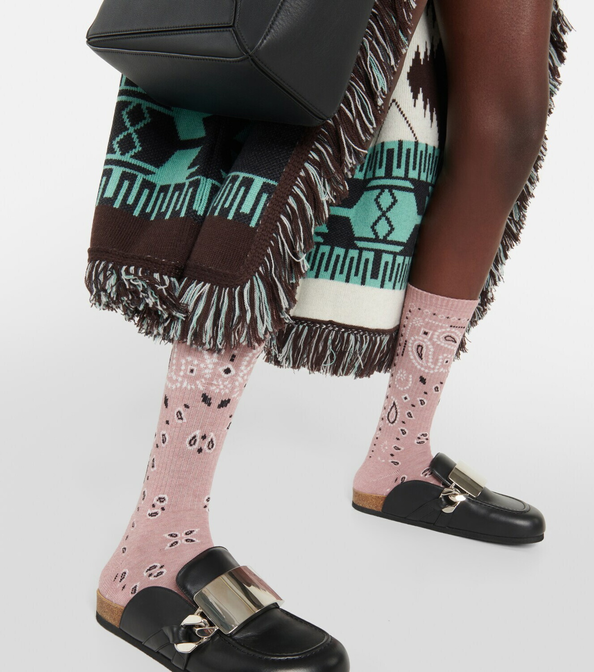 Alanui Bandana cotton-blend socks Alanui