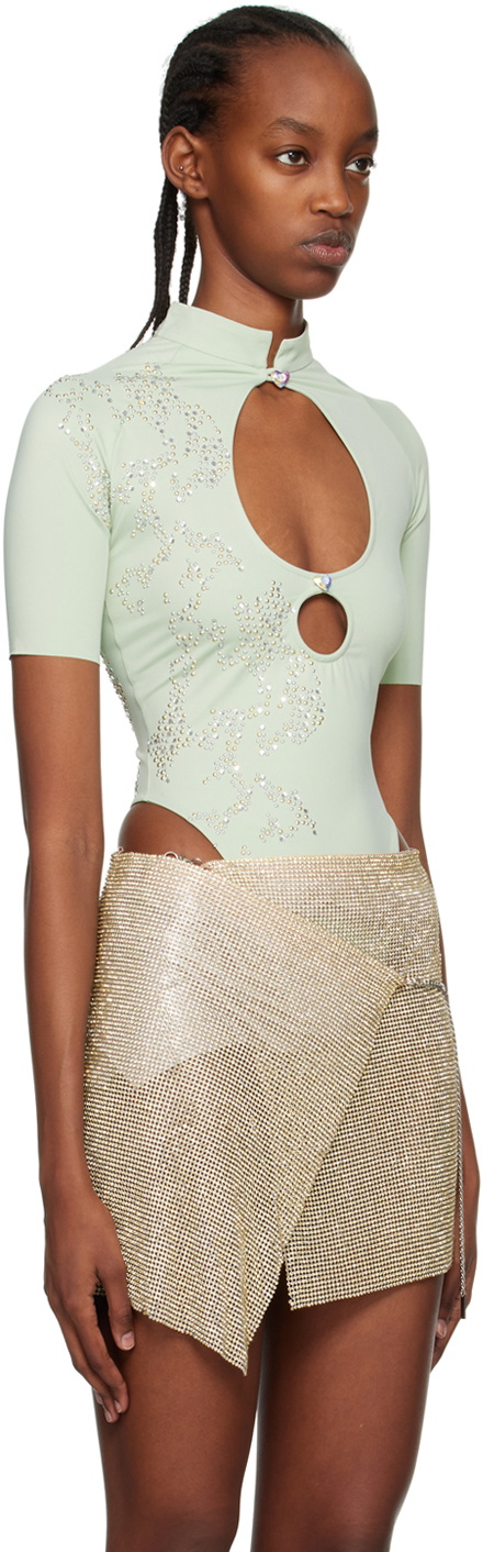 Poster Girl Green Daisy Bodysuit Poster Girl