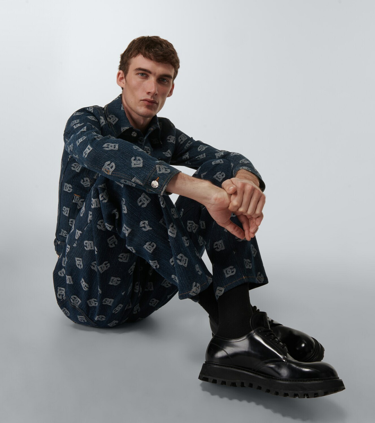 Dolce&Gabbana - DG jacquard denim jacket Dolce & Gabbana