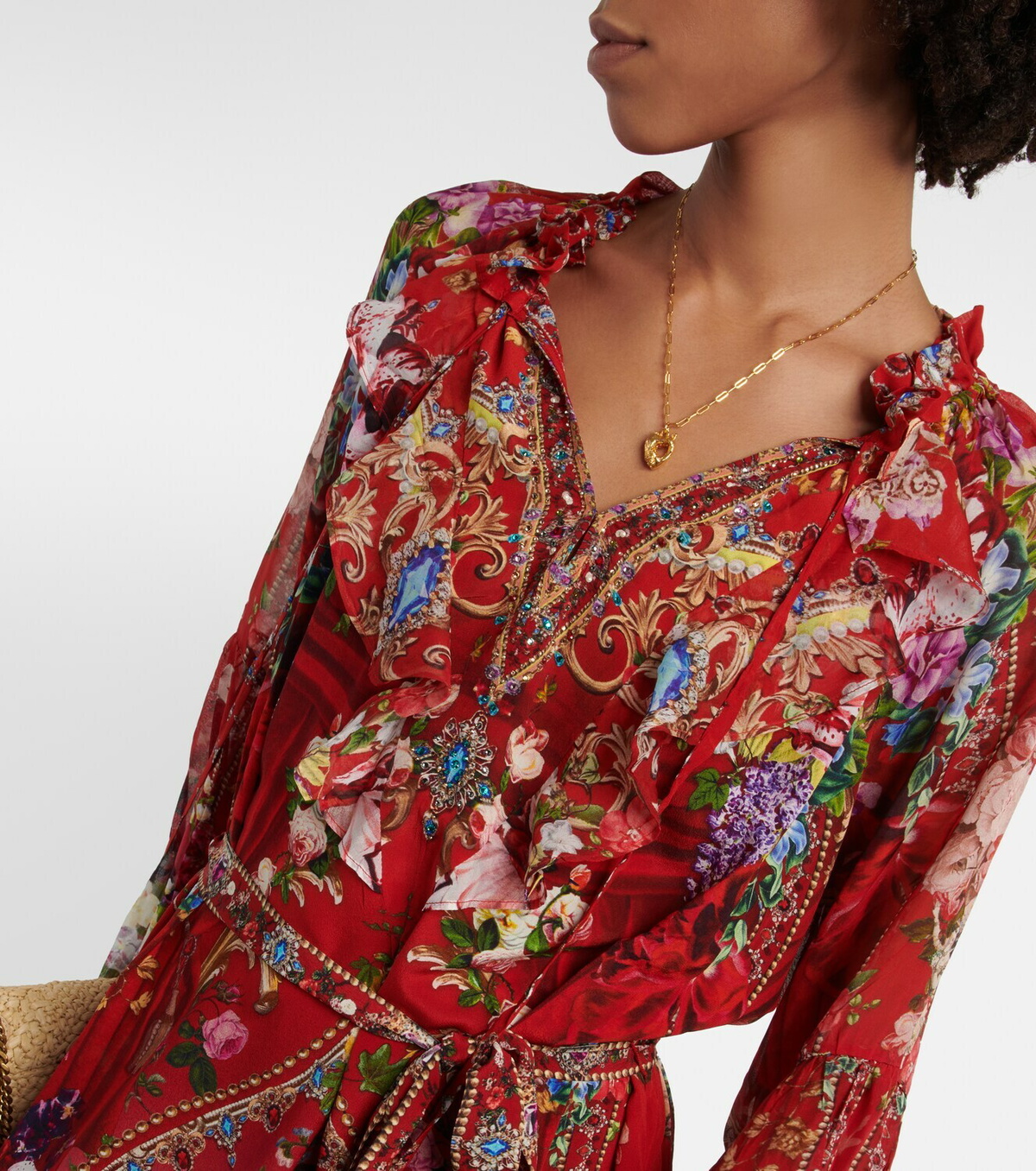 Camilla Printed silk minidress Camilla