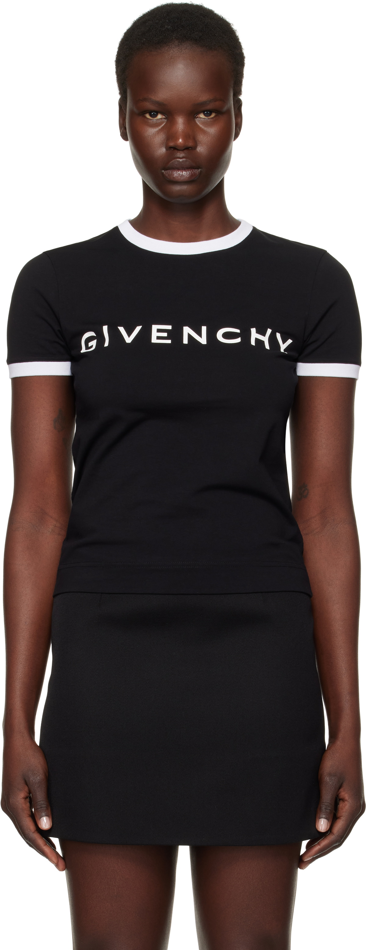 Givenchy Black 'GIVENCHY' Archetype T-shirt Givenchy