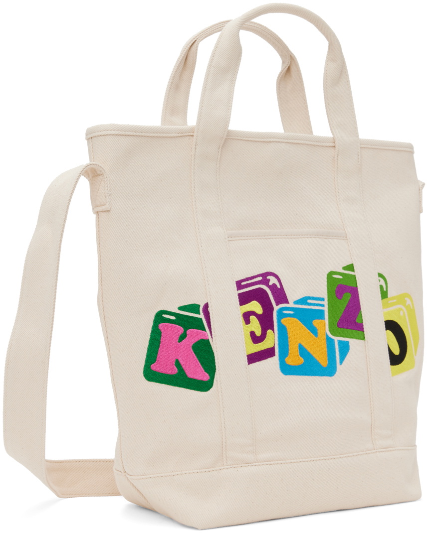 Kenzo Beige BOKE Boy Strap Tote Kenzo