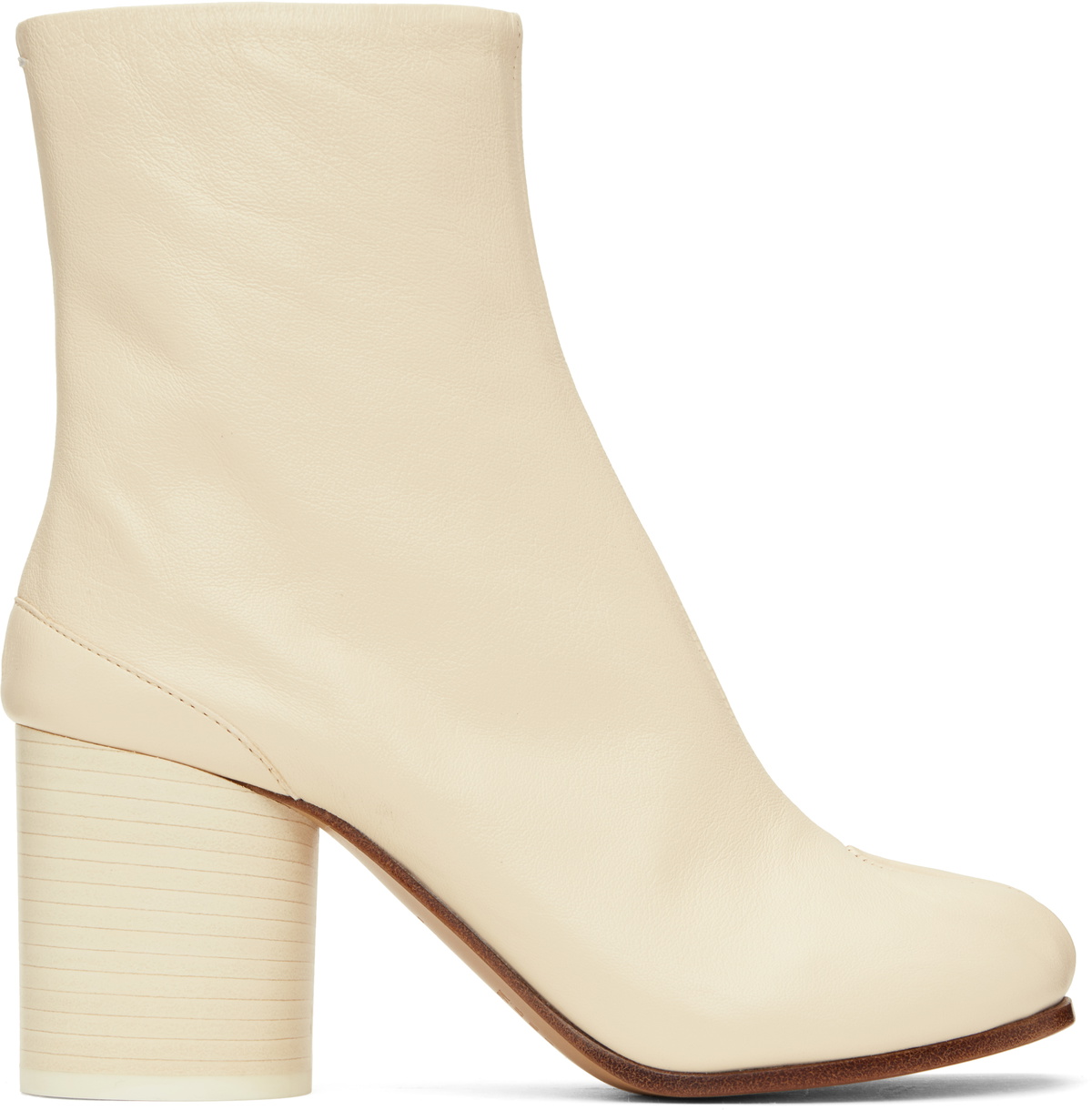 Maison Margiela Off-White Tabi Ankle Boots Maison Margiela