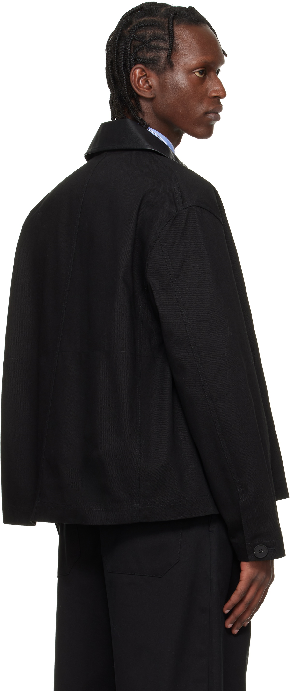 Studio Nicholson Black Aaron Levine Edition Dover Jacket Studio Nicholson