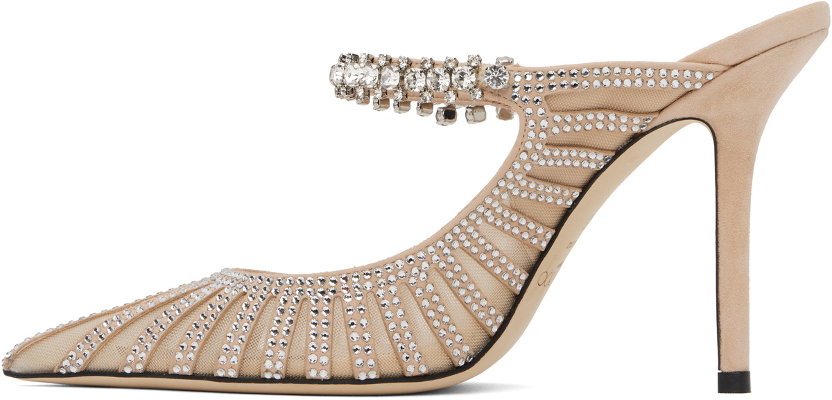 Jimmy Choo Pink Bing 100 Mules Jimmy Choo
