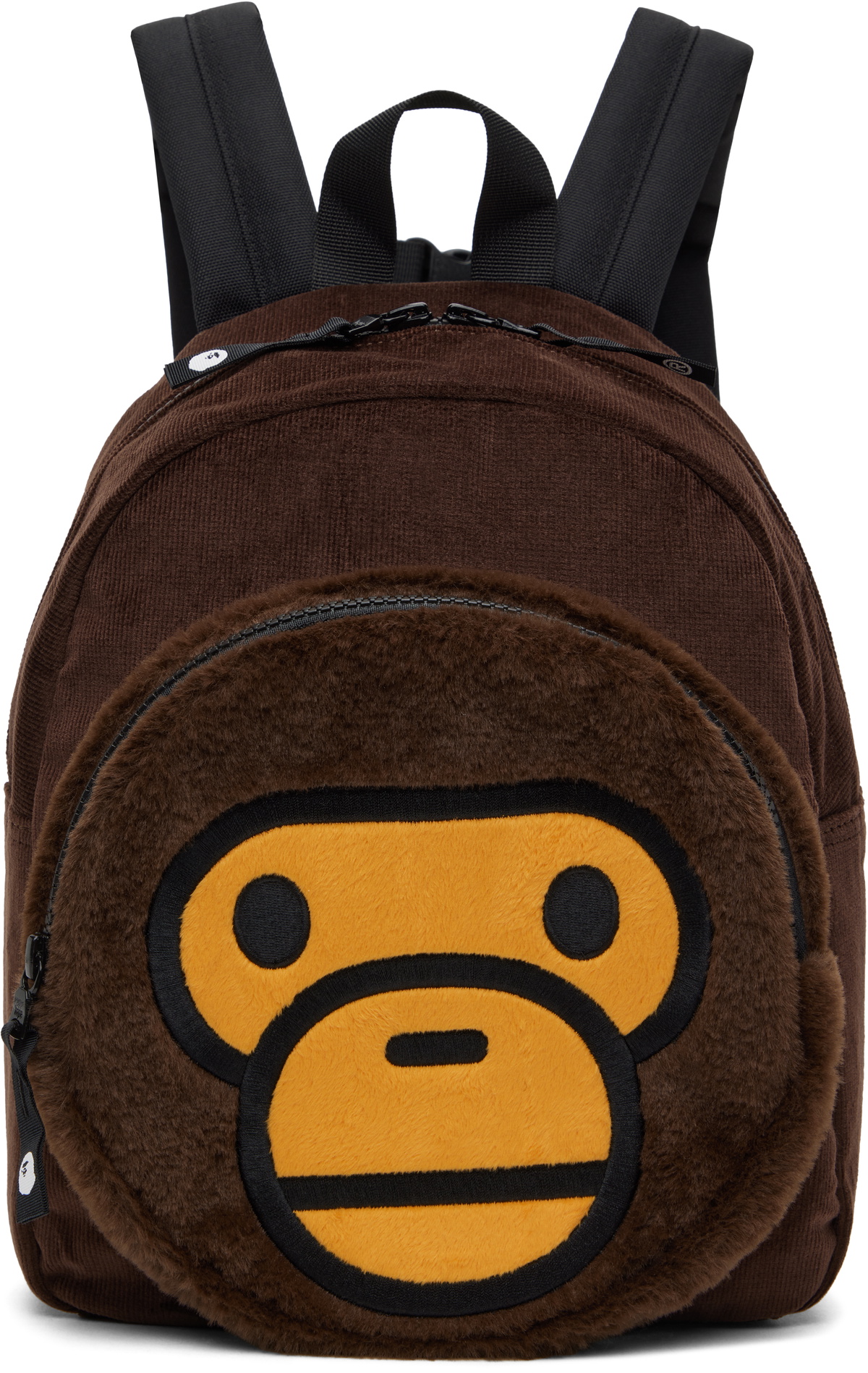 BAPE Kids Brown Baby Milo Boa Backpack A Bathing Ape