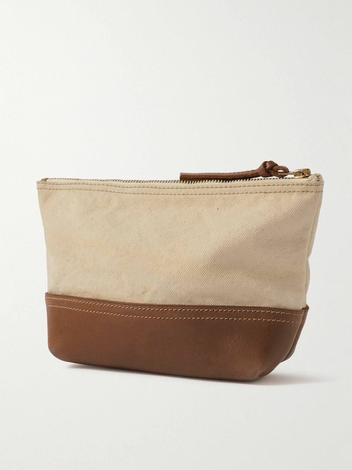 RRL - Leather-Trimmed Canvas Pouch RRL
