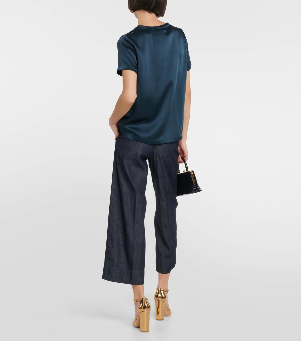 'S Max Mara Rebecca satin top S Max Mara