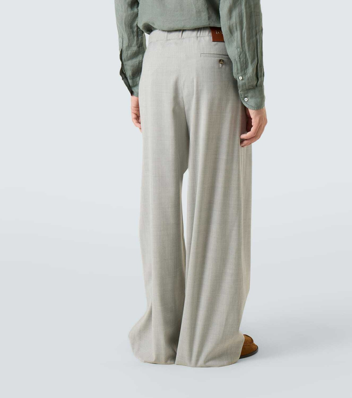 Loewe Wool wide-leg pants Loewe