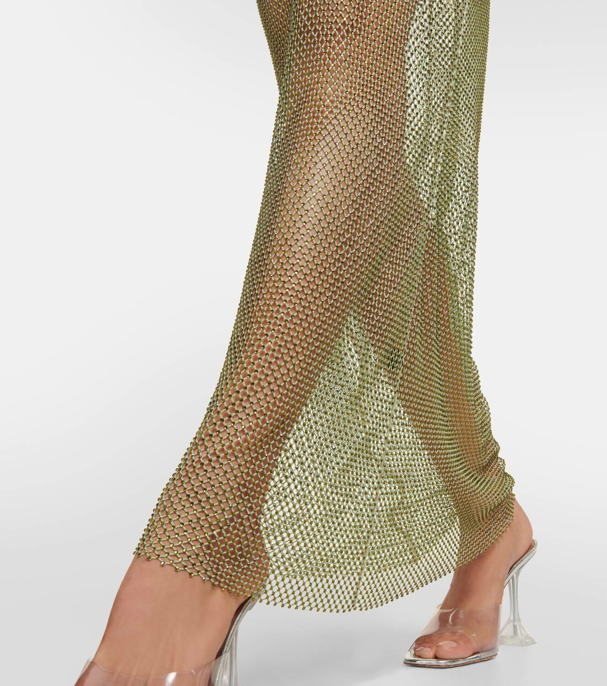 Galvan Gloria crystal-embellished maxi dress Galvan