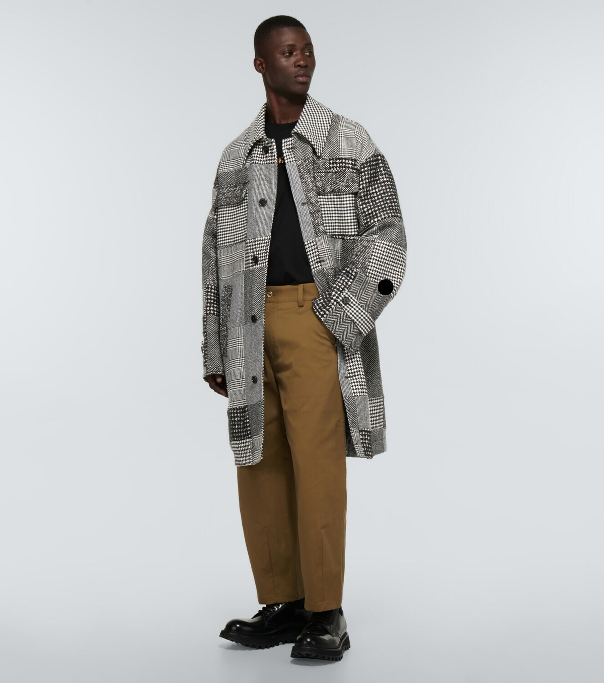 Dolce&Gabbana - Patchwork wool-blend coat Dolce & Gabbana