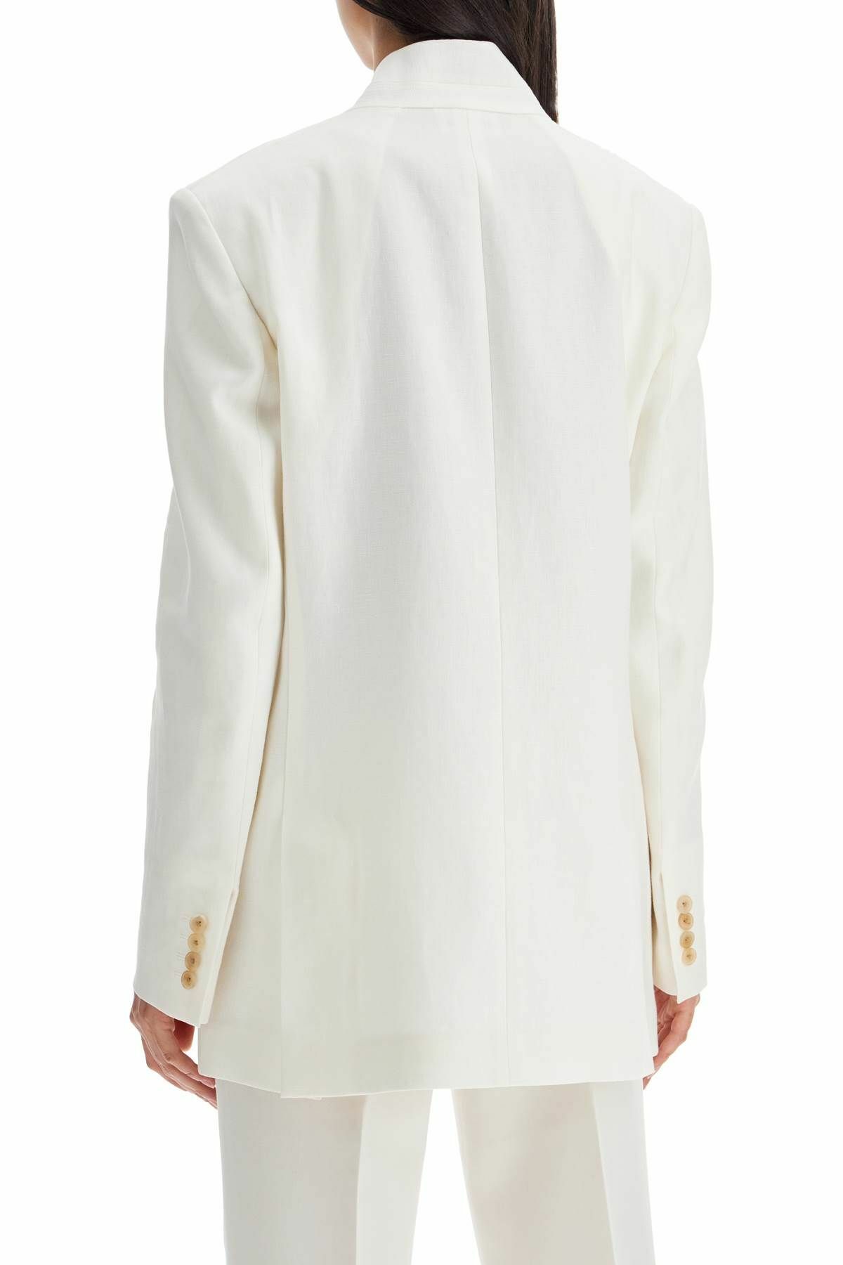 THE ROW "harvy open linen blazer White The Row