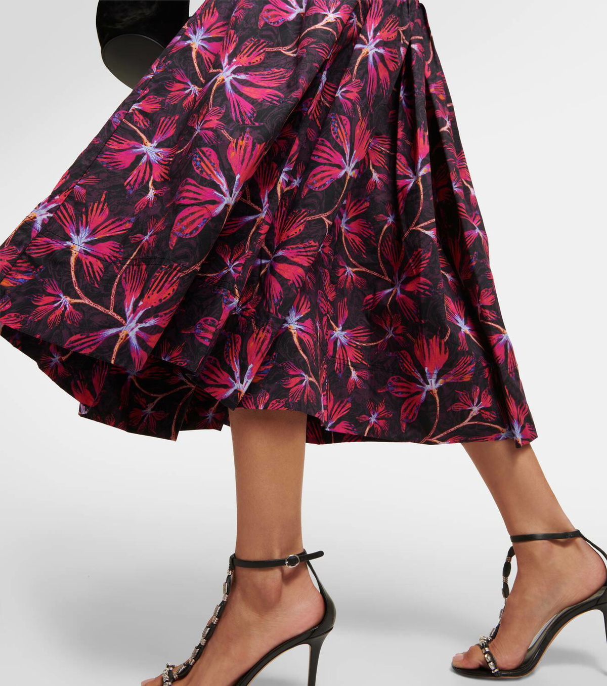 Ulla Johnson Caprice floral cotton poplin midi dress Ulla Johnson