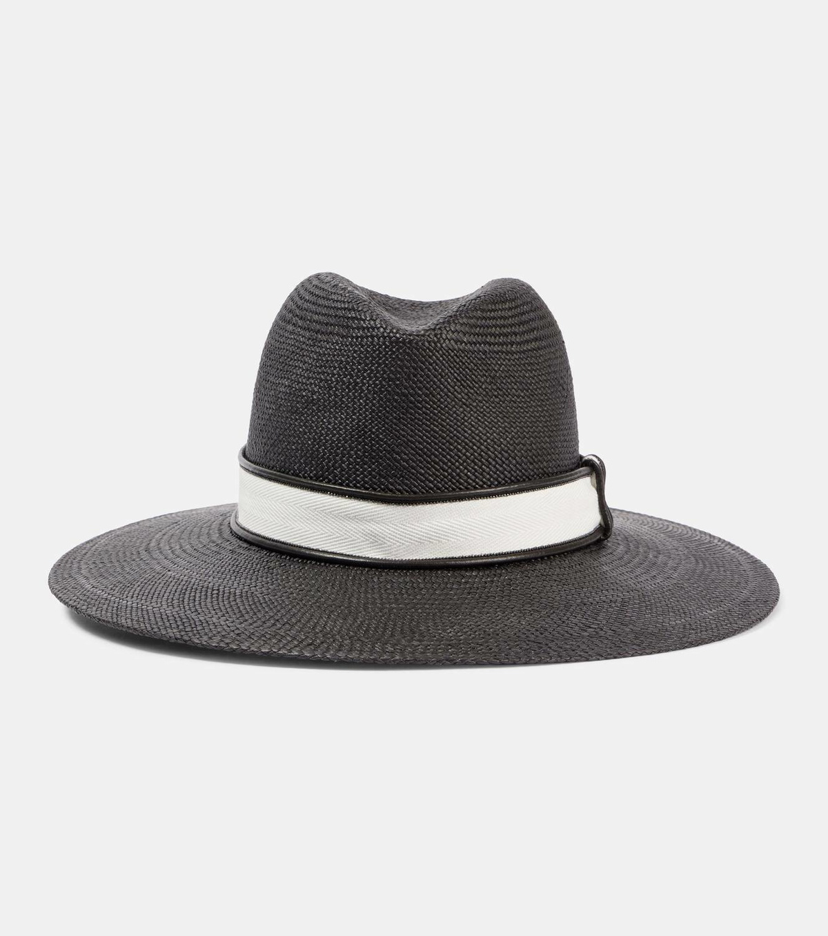 Brunello Cucinelli Raffia boater hat Brunello Cucinelli