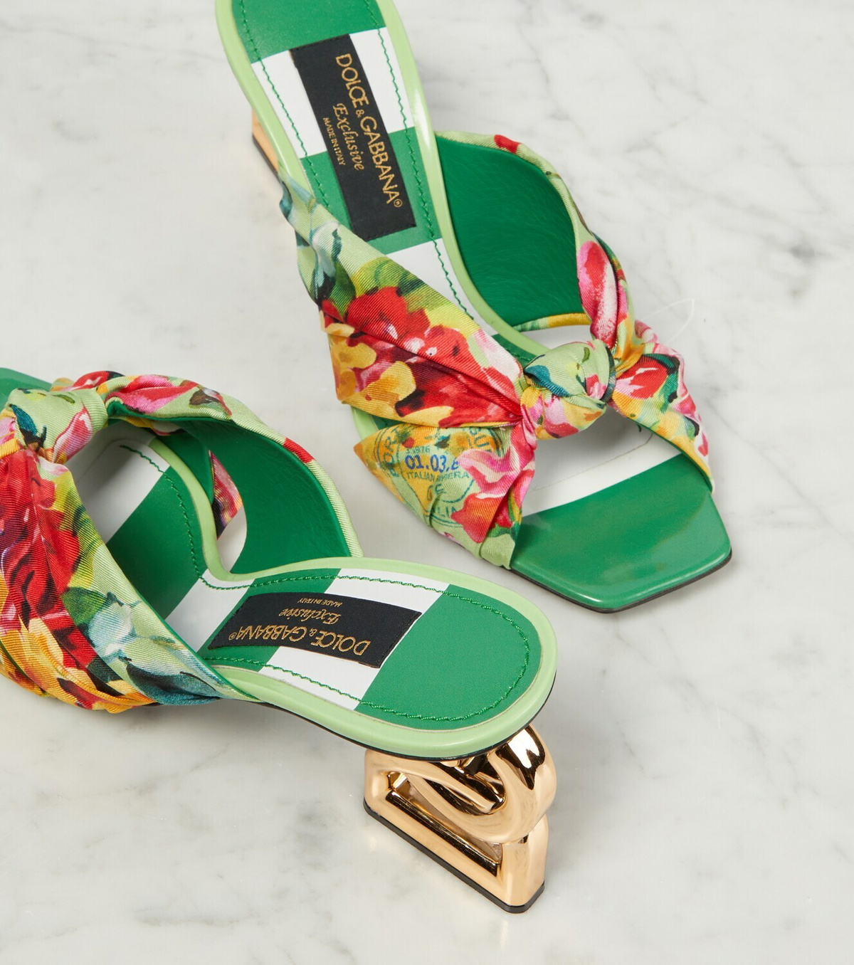 Dolce&Gabbana Portofino printed mules Dolce & Gabbana