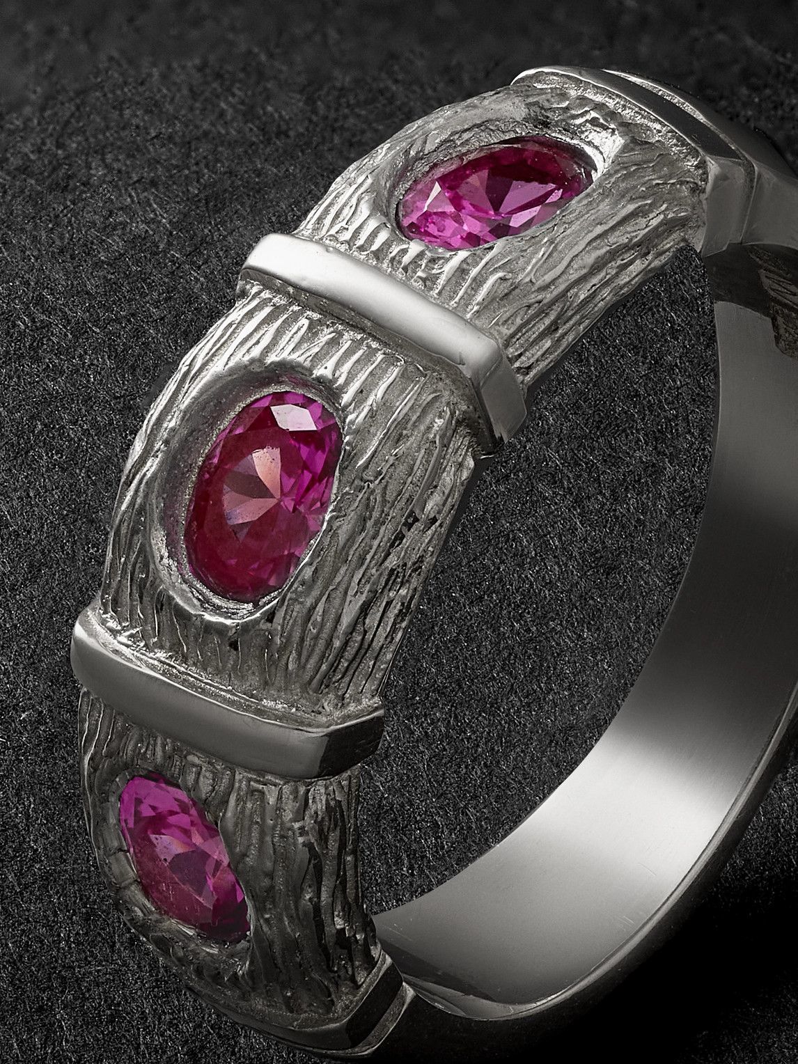 Bleue Burnham - Sterling Silver Sapphire Ring - Silver Bleue Burnham