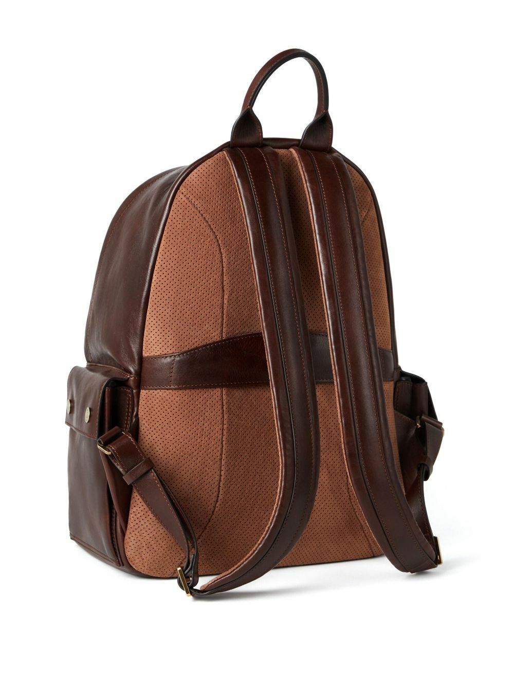 Brunello Cucinelli Brown Leather Backpack Brunello Cucinelli