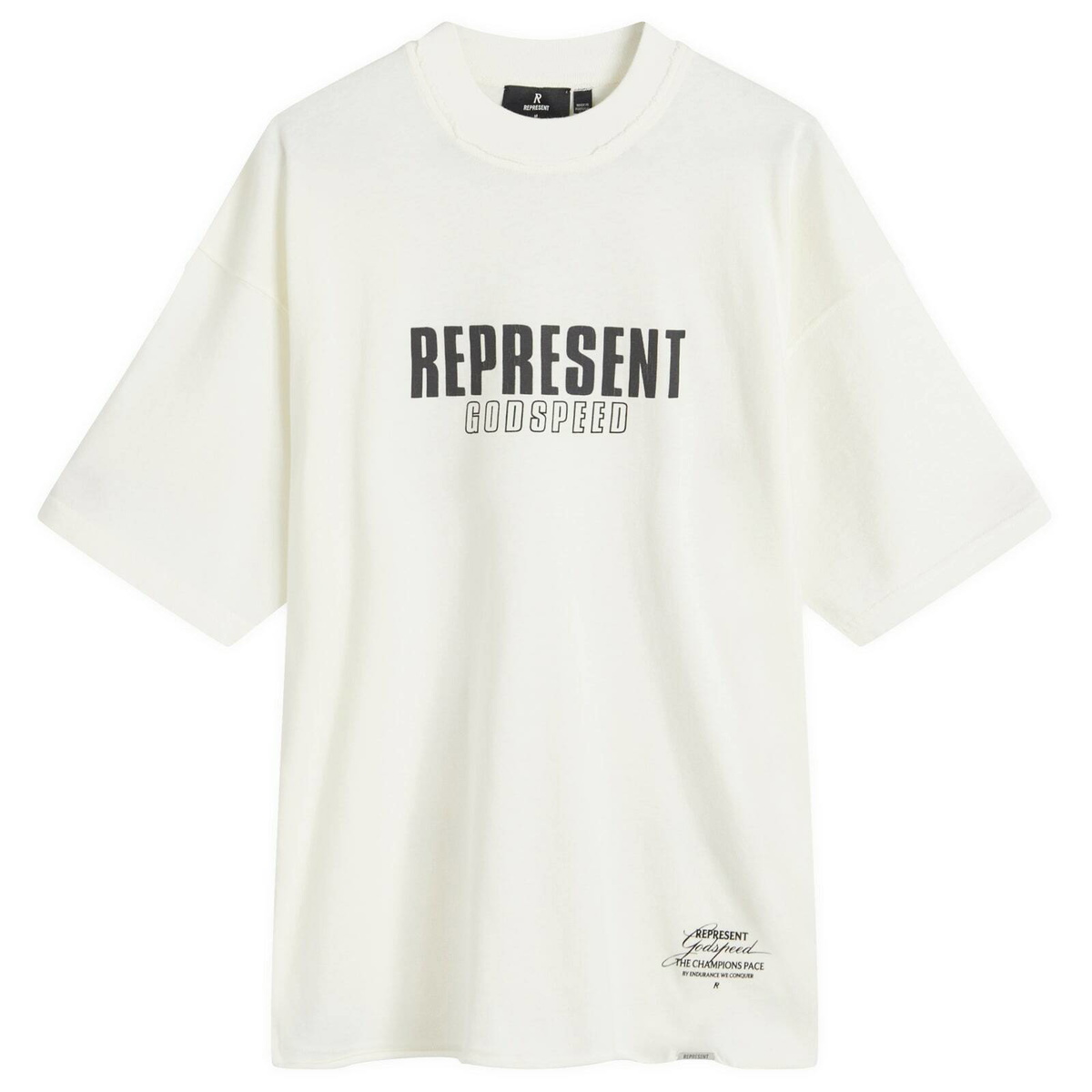 Represent Men's Godspeed T-Shirt in Flat White Represent