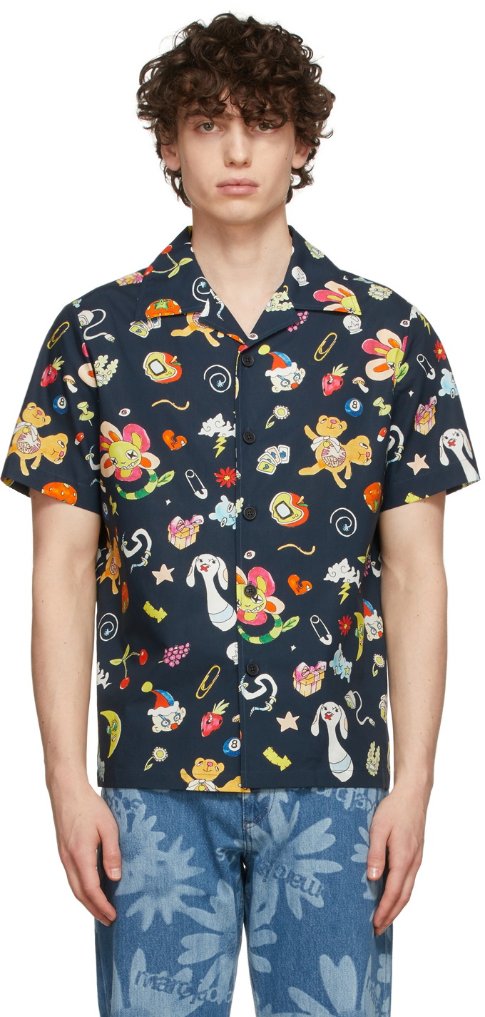 Marc Jacobs Heaven Navy Graphic Shirt Marc Jacobs Heaven