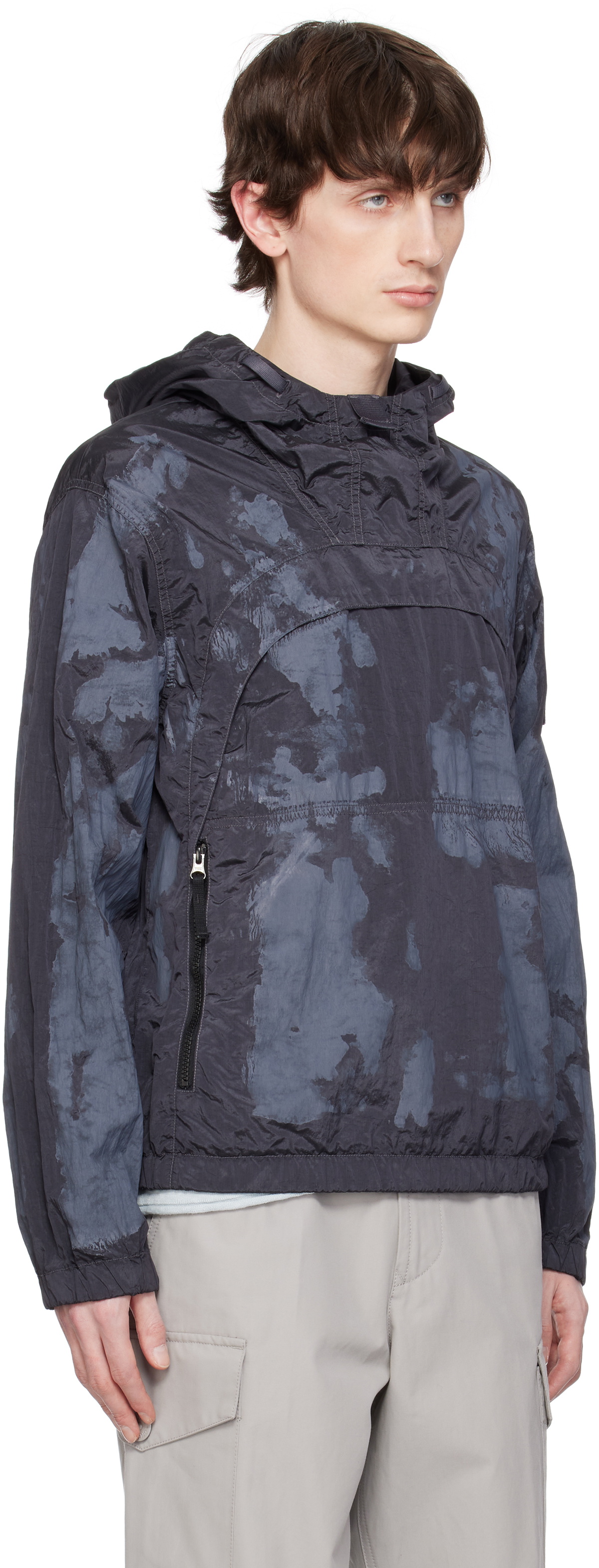Stone Island Gray Nylon Metal Jacket Stone Island