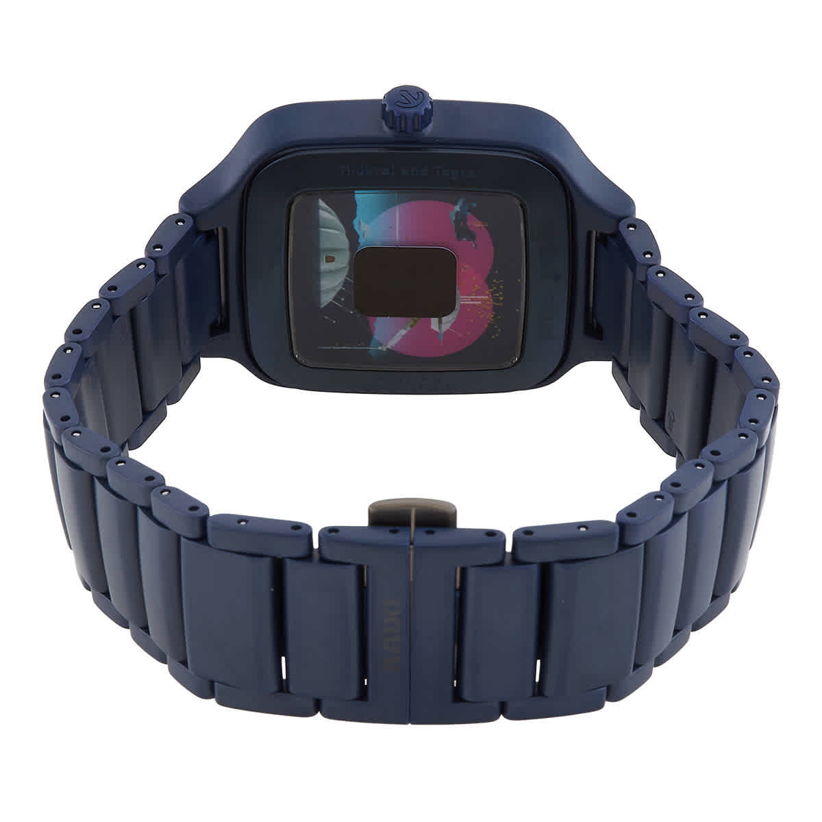 Rado True Square Over The Abyss Automatic Blue Dial Unisex Watch ...