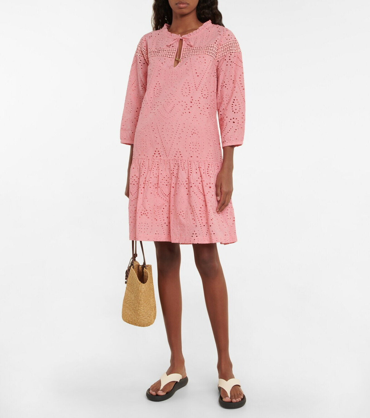 Heidi Klein Broderie anglaise cotton minidress Heidi Klein