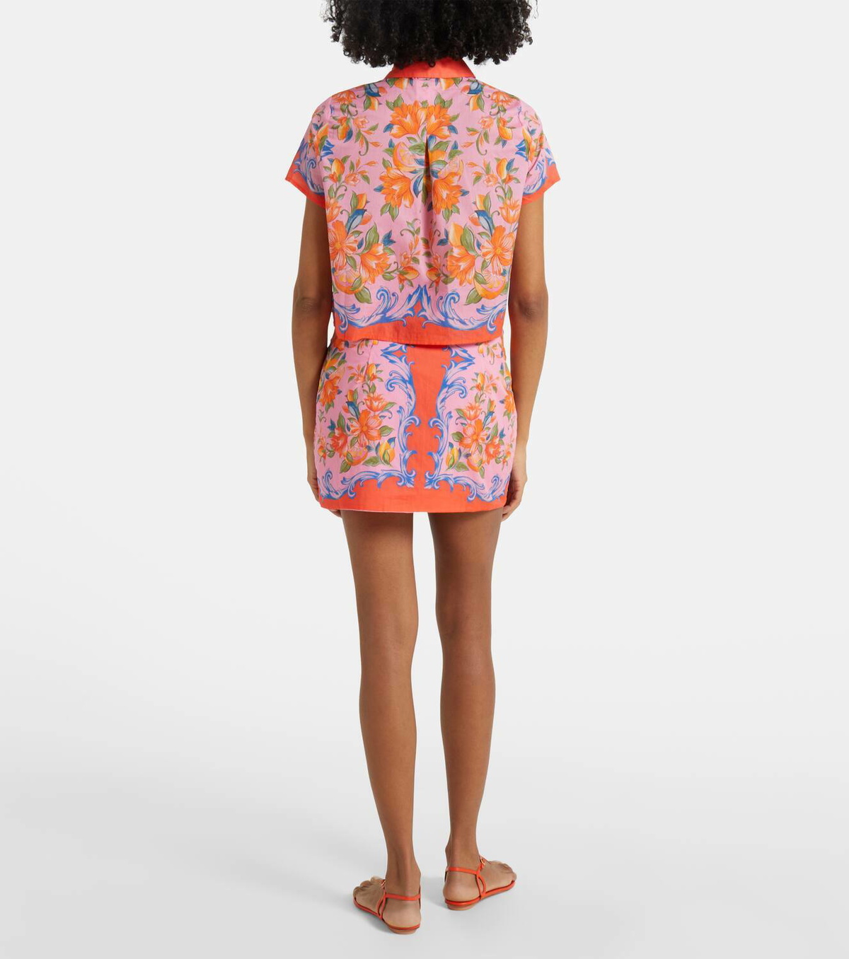 Farm Rio Sicily floral cotton shirt Farm Rio