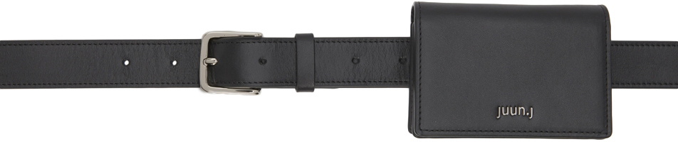 Juun.J Black Pouch Belt Juun.J