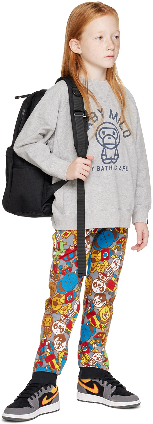 BAPE Kids Black Day Backpack A Bathing Ape