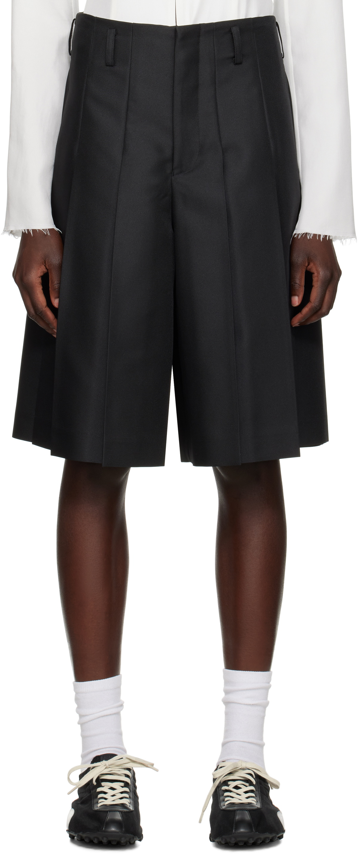 Comme des Garçons Homme Plus Black Gabardine Shorts Comme des Garcons ...