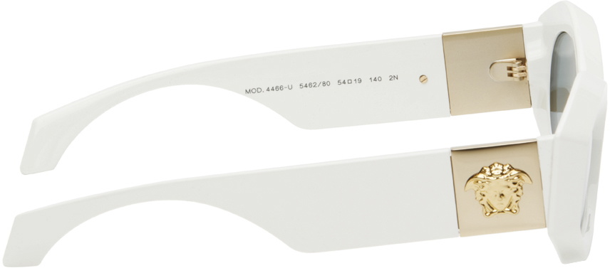 Versace White Oval Sunglasses Versace