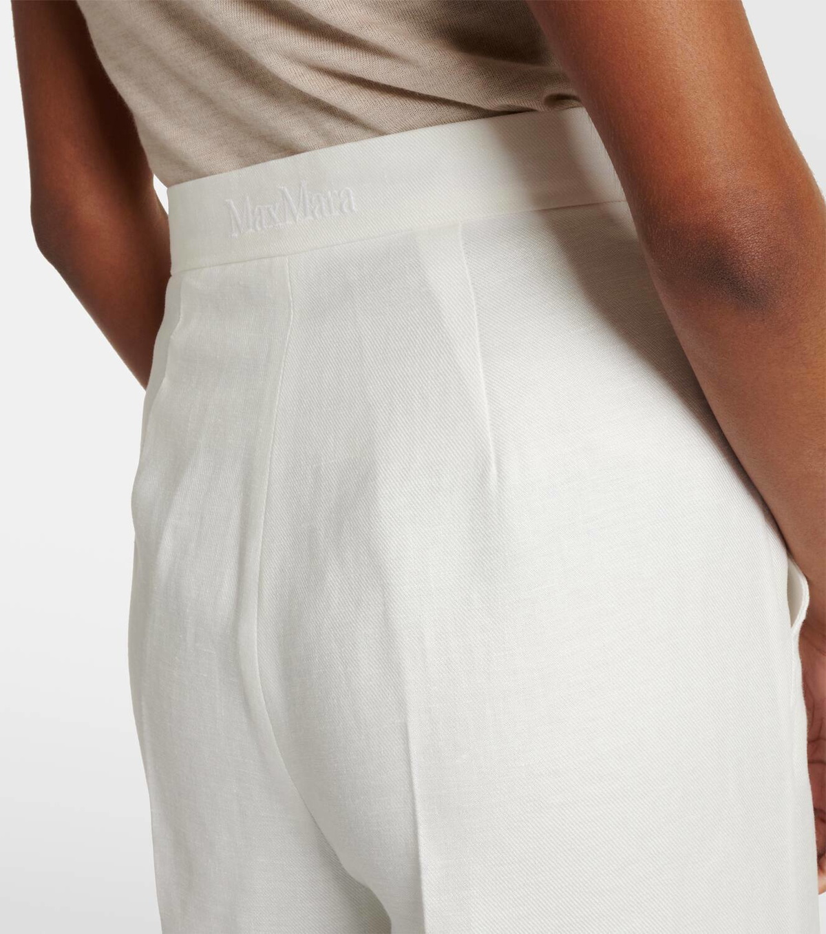 Max Mara Hangar high-rise linen wide-leg pants Max Mara