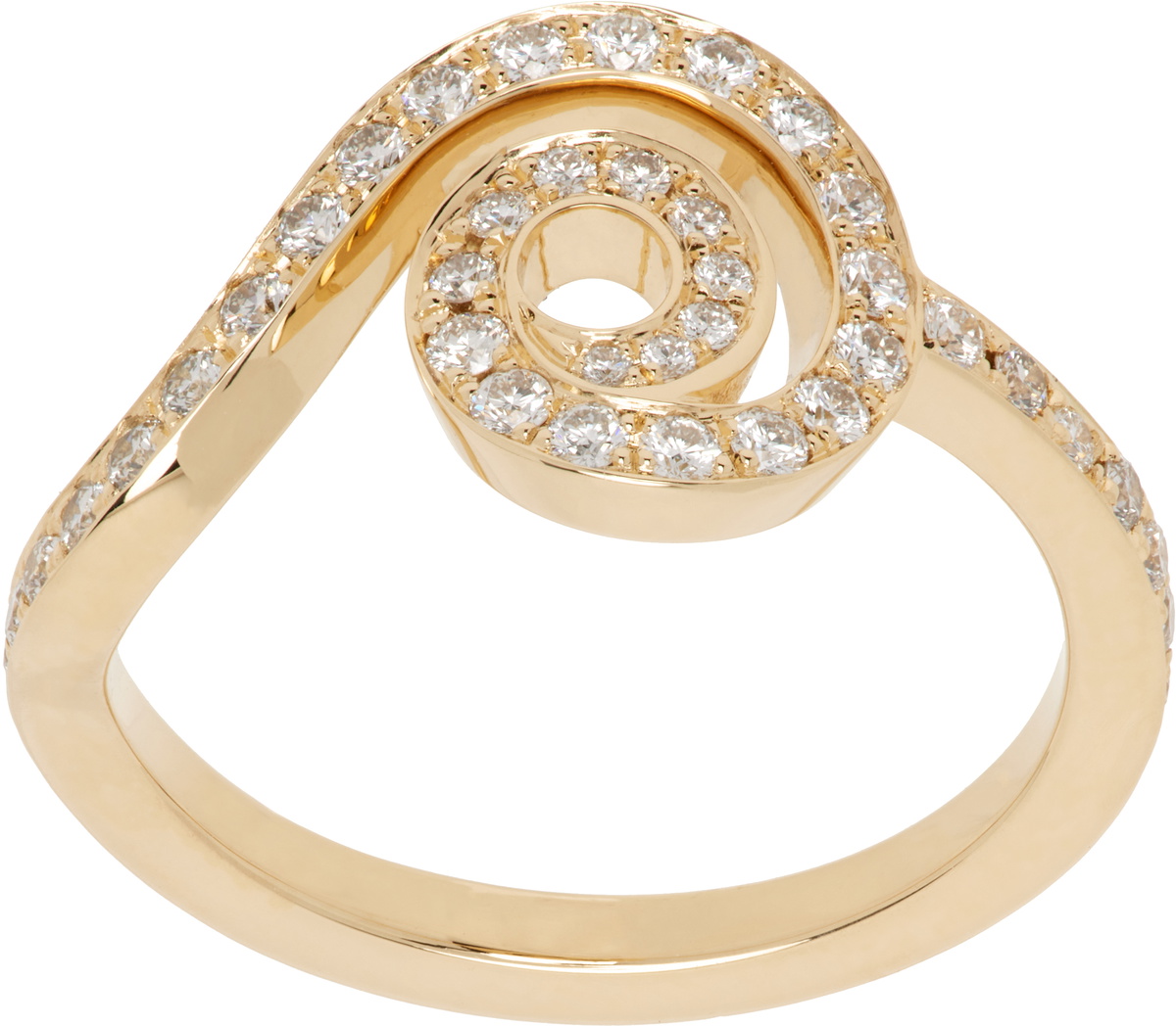 Sophie Bille Brahe Gold 'La Dorset Pavé' Ring Sophie Bille Brahe