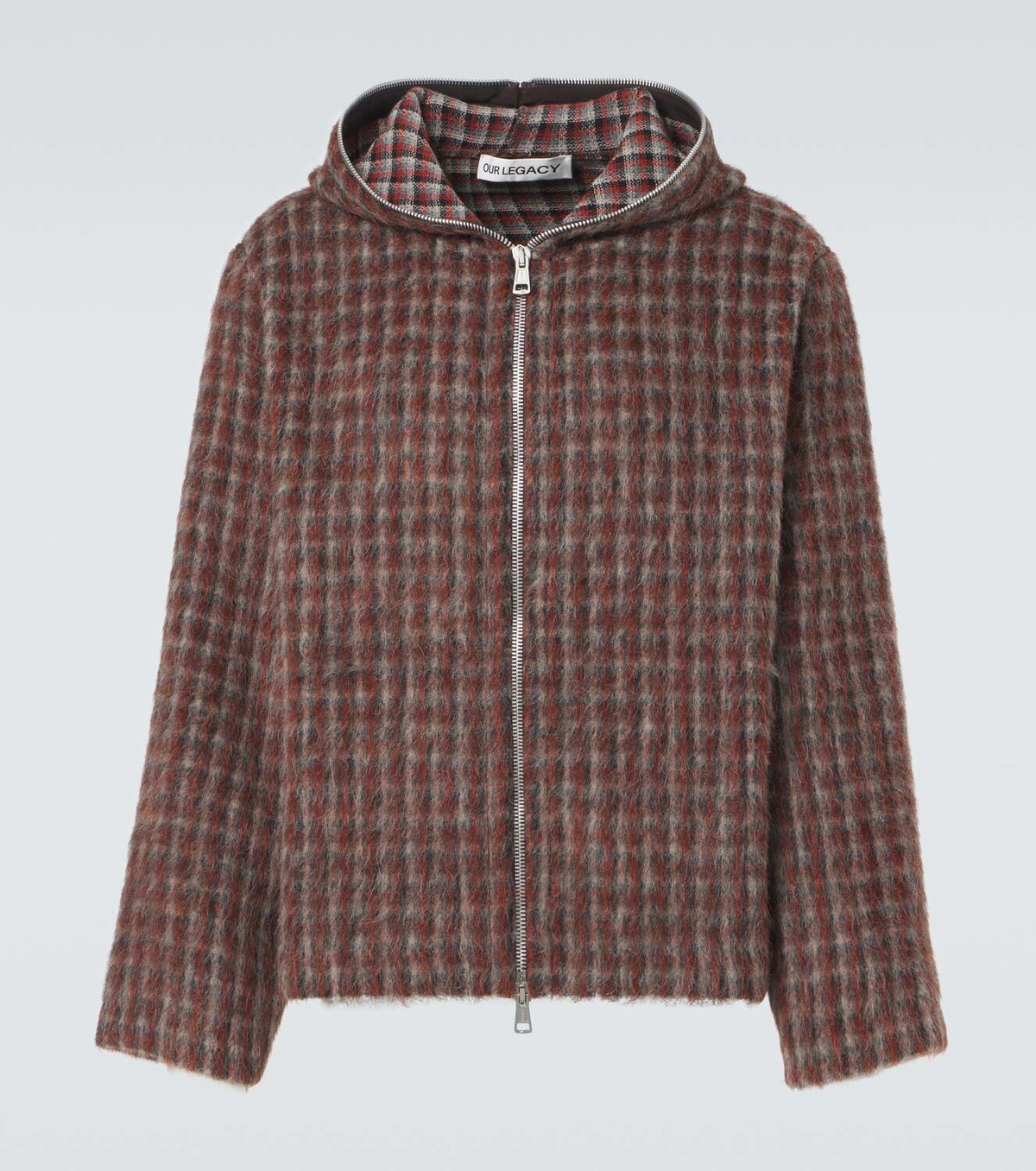 Our Legacy Checked hooded jacket Our Legacy