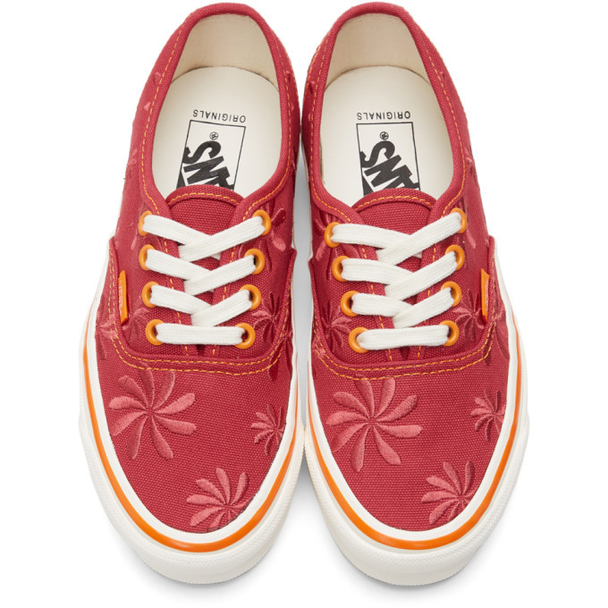 Vans Red Embroidery OG Authentic LX Sneakers Vans