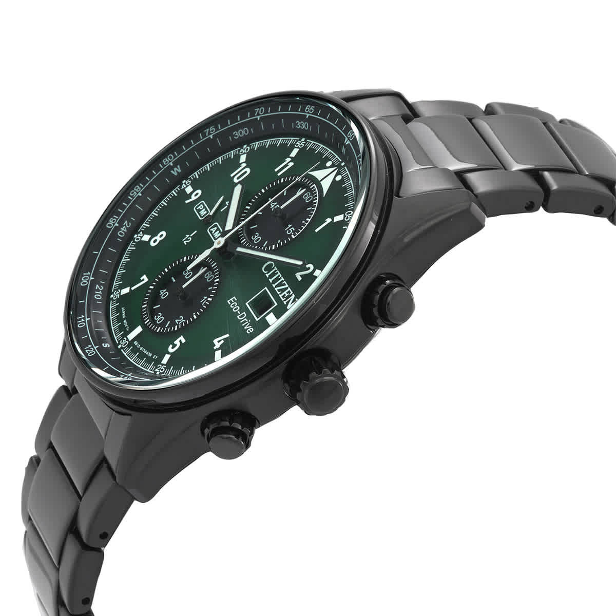 Citizen Eco-Drive Chronograph Green Dial Mens Watch CA0775-87X Citizen