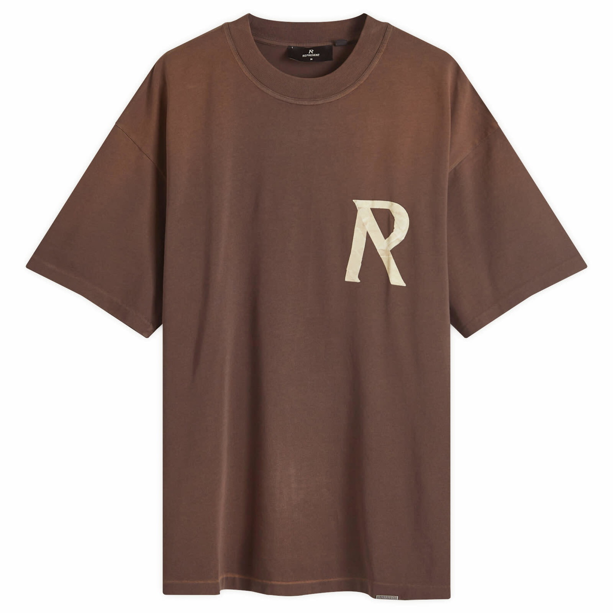 Represent Men's Masking Tape Initial T-Shirt in Cedar Represent