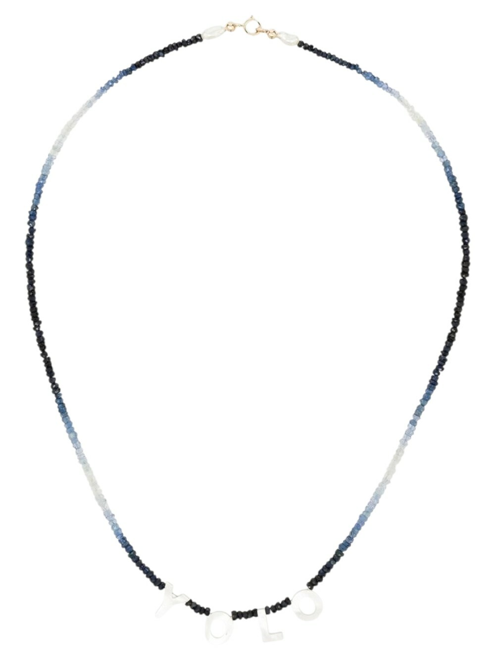 Roxanne First Blue YOLO Beaded Sapphire Necklace Roxanne First