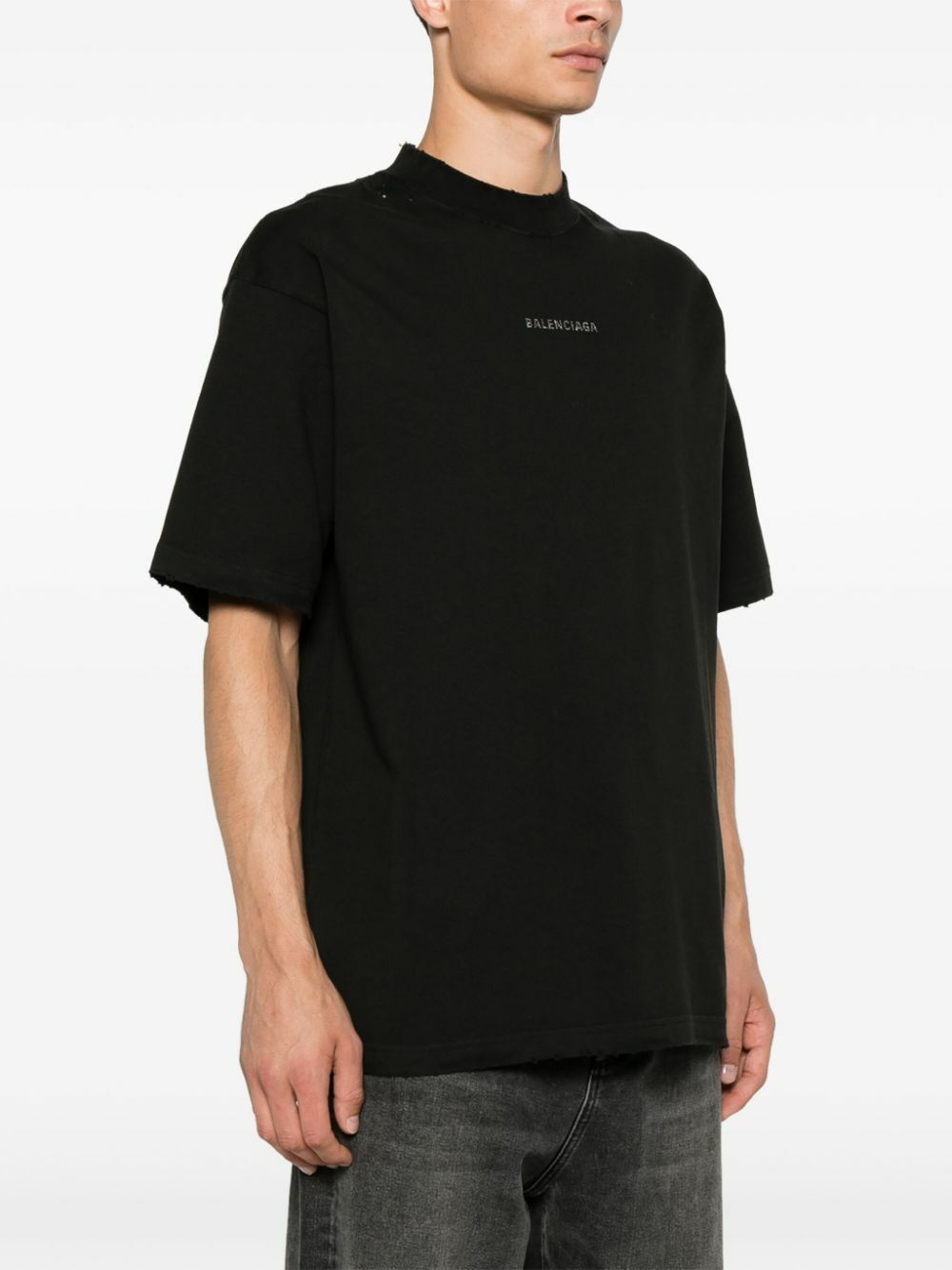 BALENCIAGA - Logo Cotton T-shirt Balenciaga