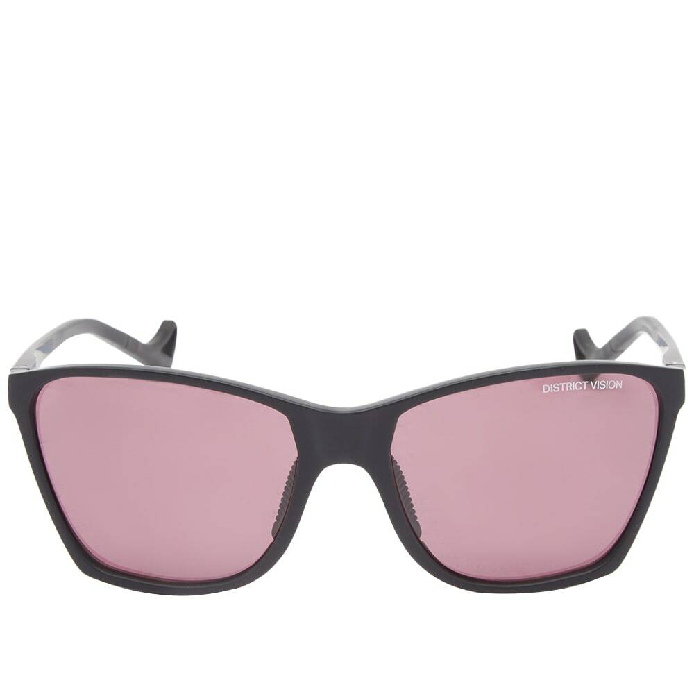 District Vision Men's Keiichi Running Sunglasses in Black/Rose District ...