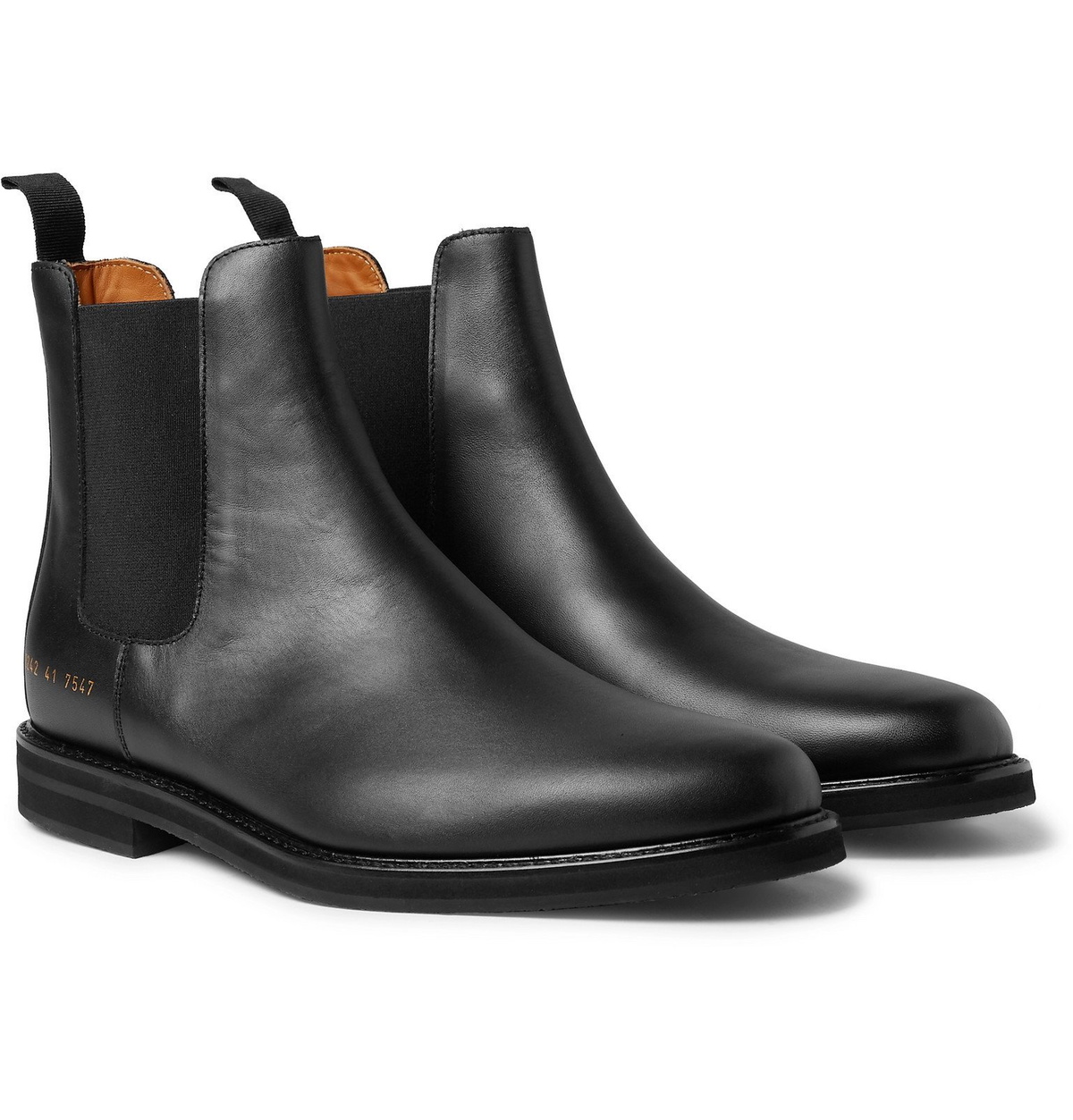 Common Projects - Leather Chelsea Boots - Black Common Projects