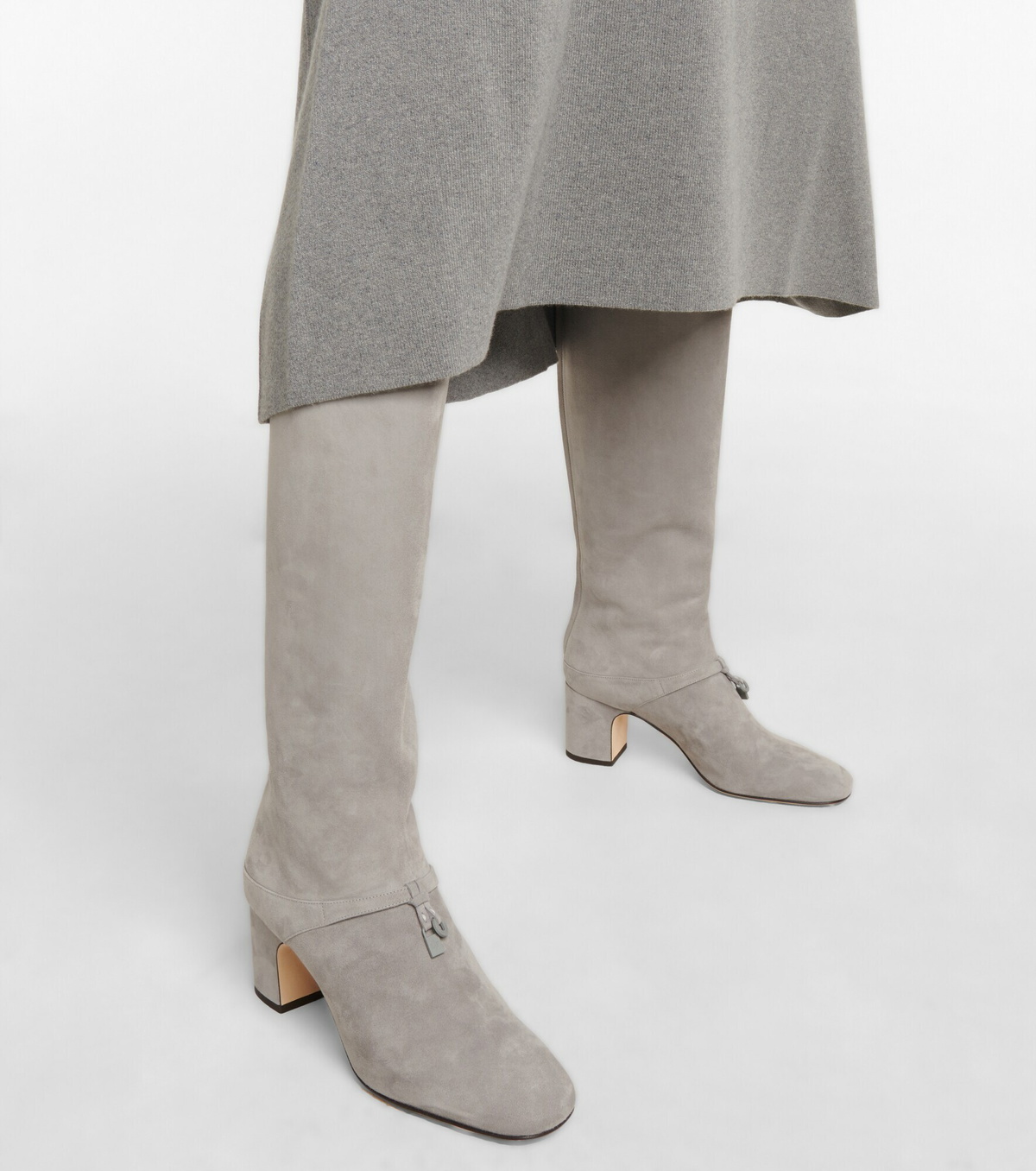 Loro Piana - Maxi Charms suede knee-high boots Loro Piana