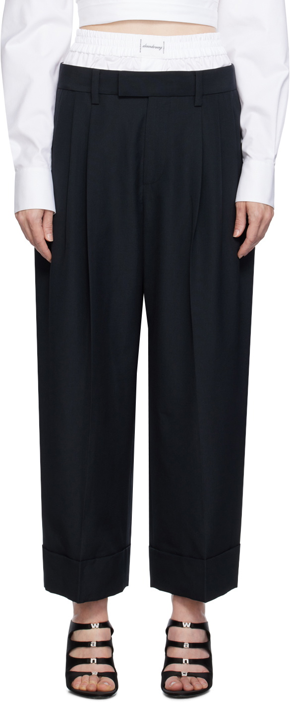 Alexander Wang Black Layered Trousers Alexander Wang