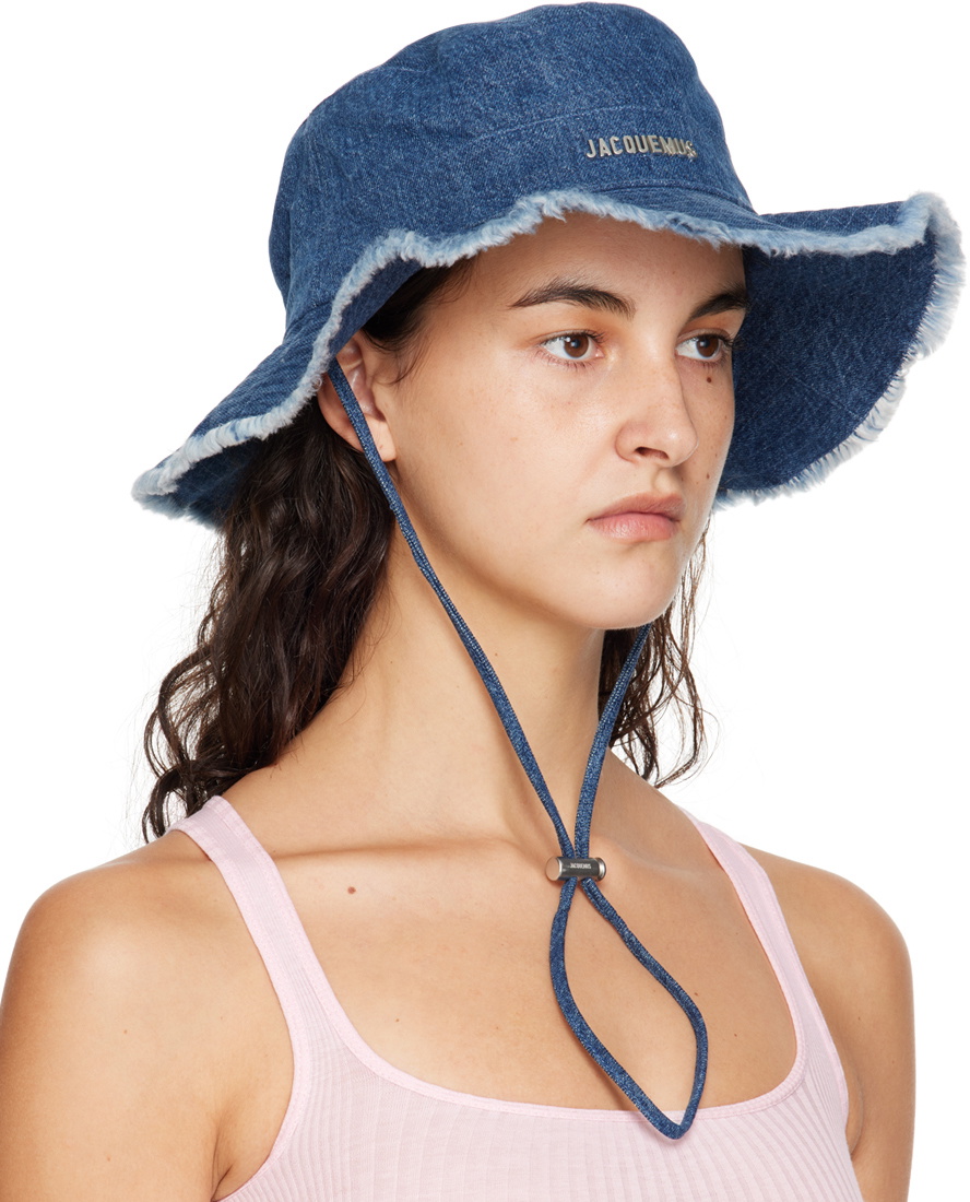 Jacquemus Blue Le Chouchou 'Le Bob Artichaut' Beach Hat Jacquemus