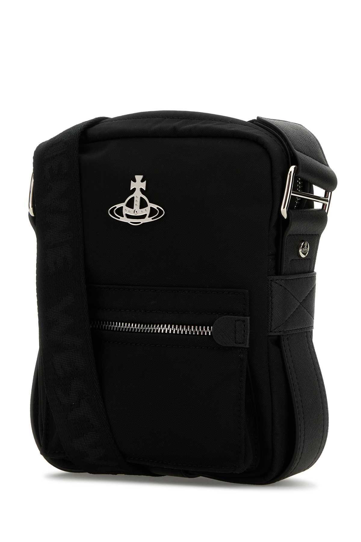 Vivienne Westwood Black Fabric Jackson Crossbody Bag Vivienne Westwood