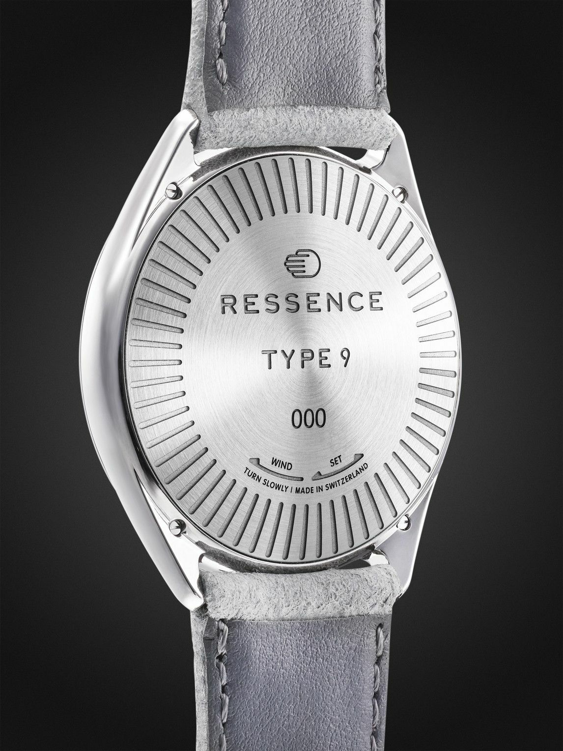 Ressence - Type 9 Automatic 39mm Titanium and Leather Watch, Ref. No ...