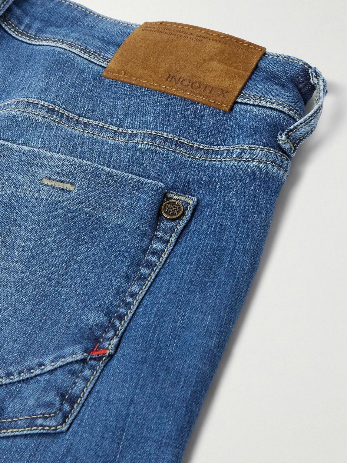 Incotex - Blue Division Slim-Fit Straight-Leg Jeans - Blue Incotex