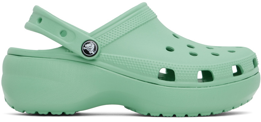 Crocs Green Classic Platform Clogs Crocs